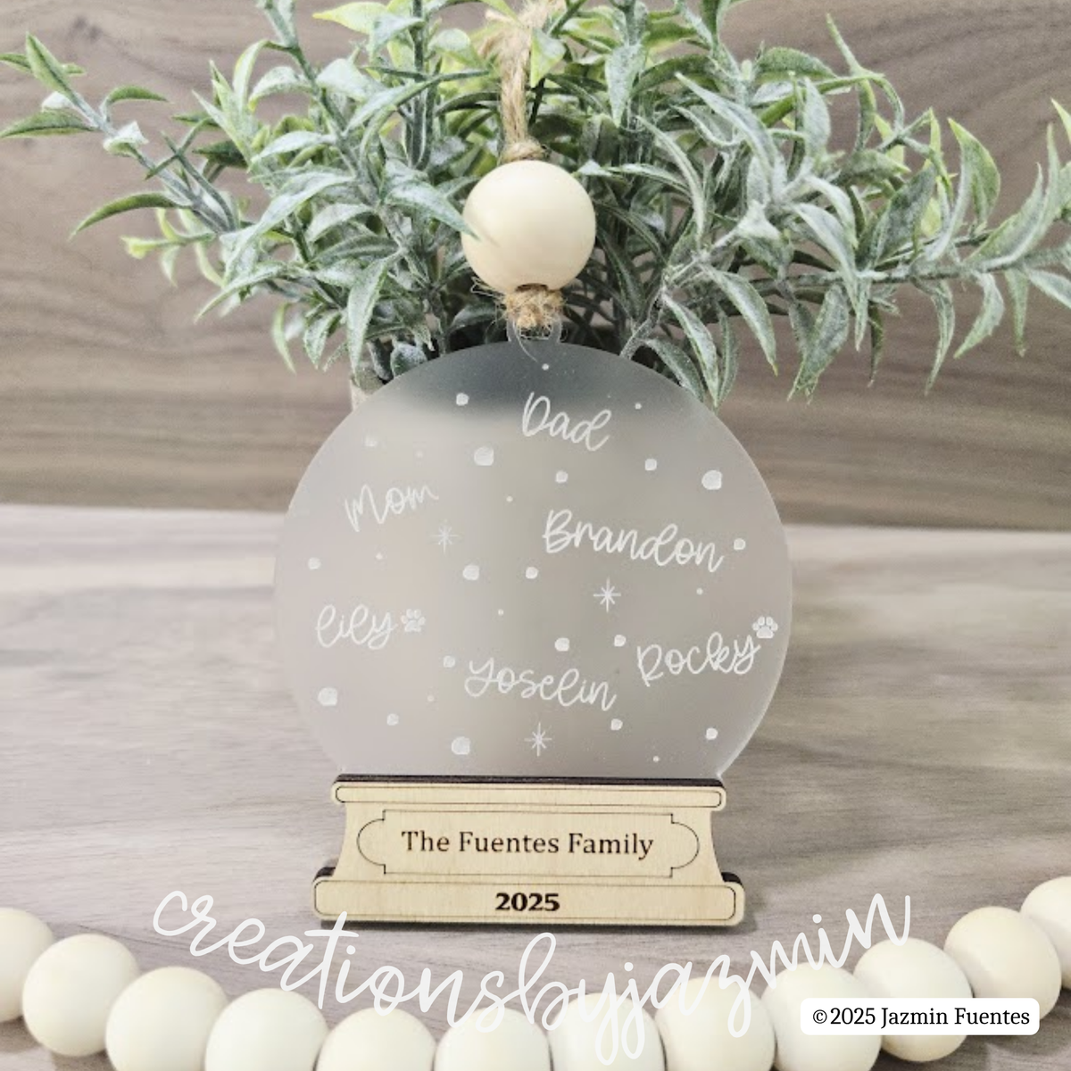 Joymade Christmas Ornaments Personalized Family Christmas Ornaments ...